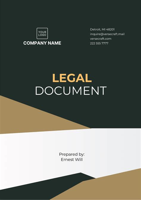 Free Modern Contract Cover Page Template To Edit Online