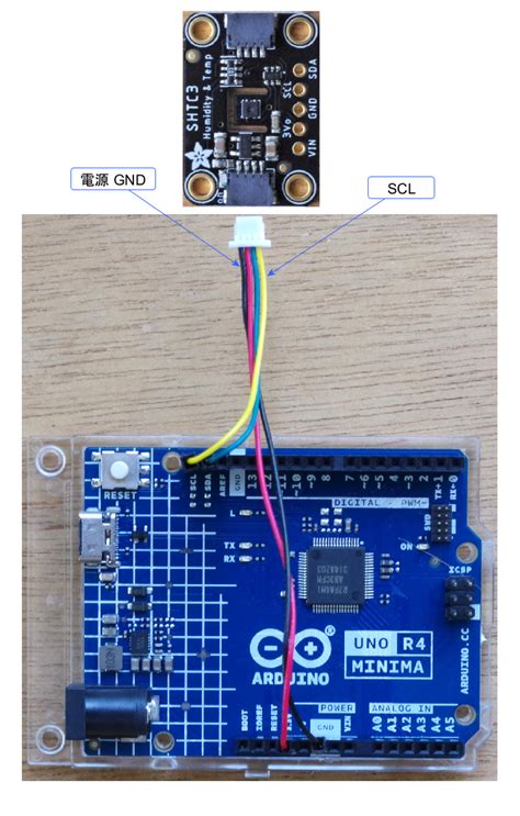 Arduino Uno R4 Minimaでセンサ・インターフェーシング ⑫ 温湿度センサ Shtc3 Arduinoクックブック