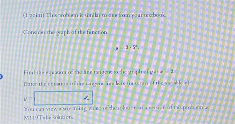 Solved 1 Point This Problem Is Similar To One From Your Chegg Com