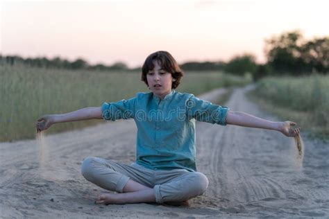 A Barefoot Teenager Stock Image Image Of Comfortable 303578827