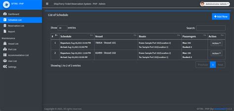 Shipferry Ticket Reservation System Using Php Free Source Code
