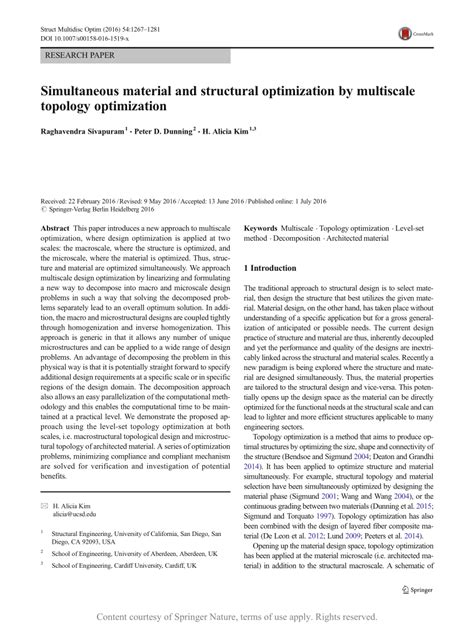 Simultaneous Material And Structural Optimization By Multiscale