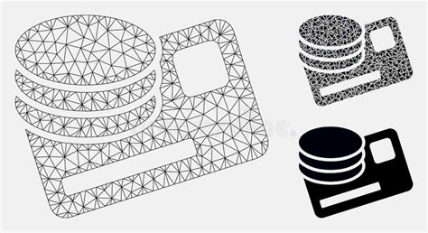 Money Vector Mesh Wire Frame Model And Triangle Mosaic Icon Stock Vector Illustration Of Item