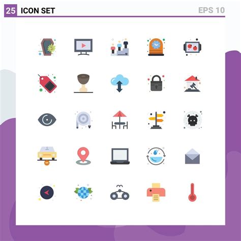 Set Of 25 Vector Flat Colors On Grid For Baking Time Play Table Man Editable Vector Design