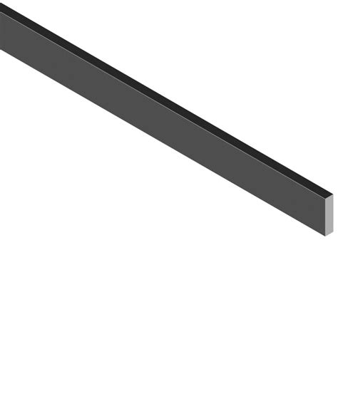 Black Anodised Aluminium Flat Bar mm Flooring Transition Forté NZ