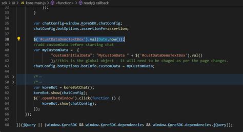 How To Pass Customdata Dynamically To The Platform From Kore Web Sdk Xo Platform Koreai Bot