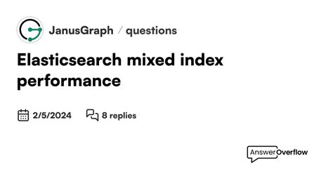 Elasticsearch Mixed Index Performance Janusgraph