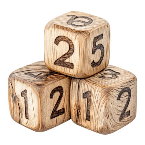 Wooden Number Blocks With Smooth Edges Providing An Educational And