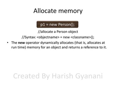Simple Class And Object Examples In Java Pptx