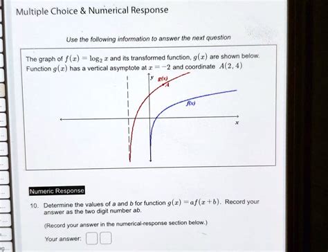 Please Answer Quickly Multiple Choice Numerical Response Use The