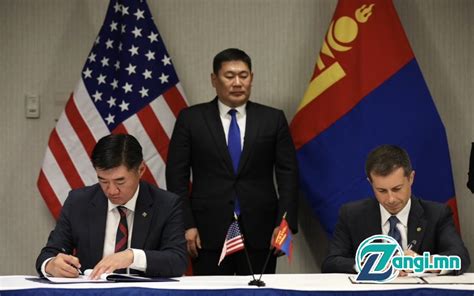 Zangi Mn Монгол Улс АНУ ын тээврийн салбарт хамтран ажиллах санамж бичиг байгууллаа