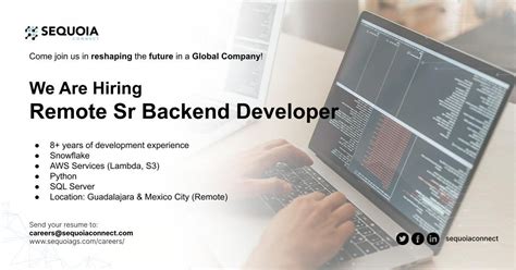 Sequoia Connect On Linkedin Sr Backend Developer
