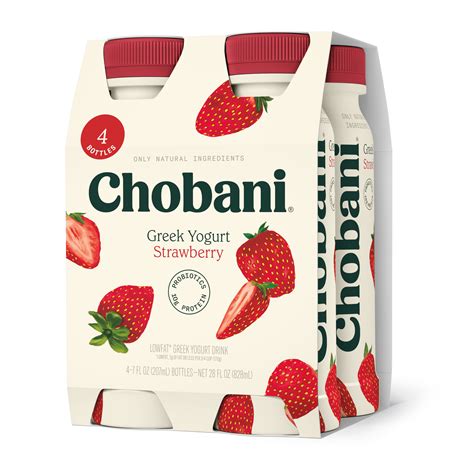 Chobani Greek Yogurt Drink Strawberry 4pk