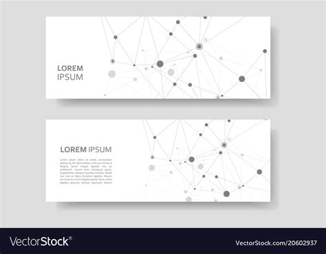 Abstract Polygonal Connecting Connection Science Vector Image