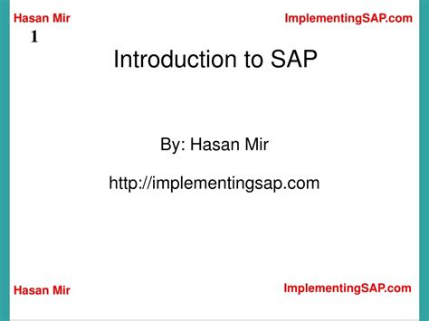 PPT Comprehensive Guide To SAP ERP System And Modules PowerPoint Presentation ID