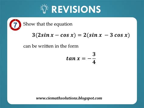 Cambridge As Level Mathematics 9709 Pure Mathematics 1 Revision Exercise On Proving