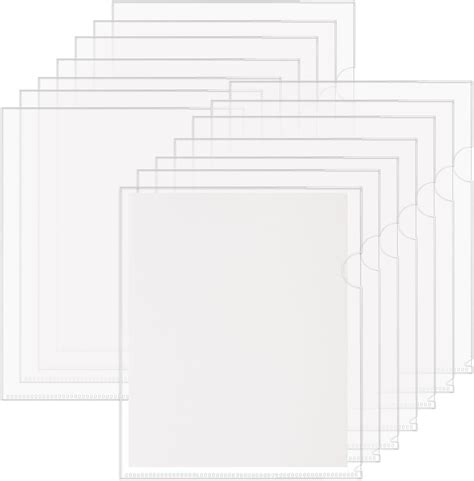 Habgp 14pcs Clear File Folders Letter Size Sheet Protectors 8 5 X 11 Inch Plastic