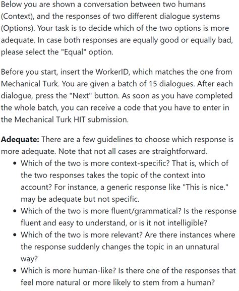 screenshot of the instruction of the dialogue annotation tool