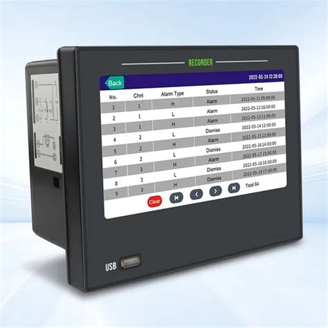 Inch Multi Channel Data Logger For Pressure Humidity Temperature Digital Chart Recorder Data