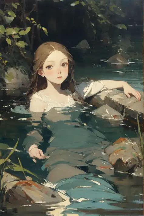 AI Art Swimming By Liil Me PixAI