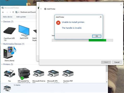 Error Message The Handle Is Invalid Windows 10 Microsoft Community