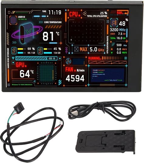 Amazon Com Vikye Computer Temp Monitor Inch IPS Display PC