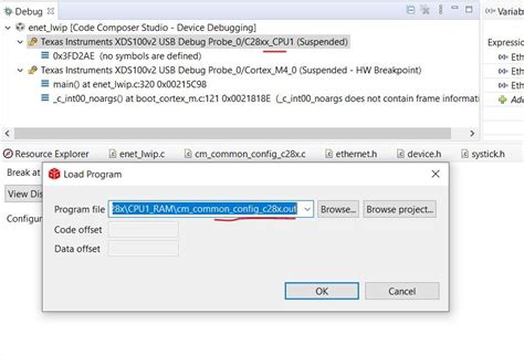 CCS TMS320F28388D TMS320F28388D TcpEchoF2838X Issues Code Composer Studio Forum Code