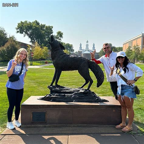 Bronze Lobo Coyote Statue