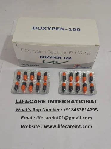 Doxypen 100 Capsules Strength 100mg Packaging Size 1x10 At ₹ 205 Stripe In Nagpur
