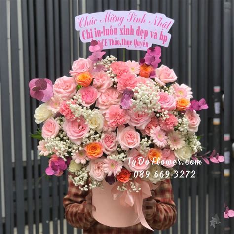 TyDo Flower Cửa hàng hoa tươi Gò Vấp G0523657 GIỎ HOA CHÚC MỪNG SINH NHẬT