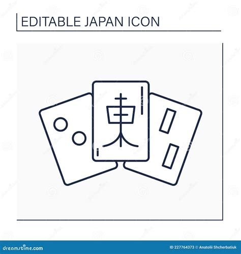 Linear Mahjong Icon From Activity And Hobbies Outline Collection Thin Line Mahjong Vector