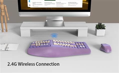 Amazon Com MOFII Wireless Ergonomic Keyboard And Mouse Combo Comfortable Split Keyboard With