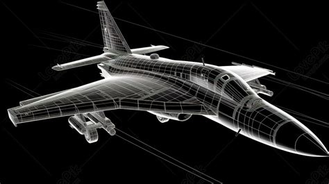군용 제트 전투기의 3d 렌더링을 묘사하는 실루엣 윤곽 그리기 선 매력적인 배경 3d 배경 군용 차량 배경 매력적 배경 이미지 Hd 3d 군용 차량 매력적 배경