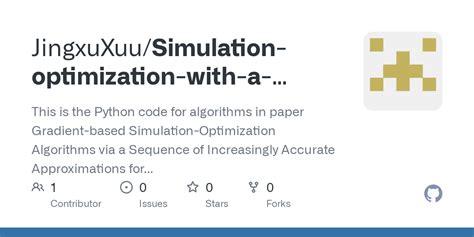 Github Jingxuxuu Simulation Optimization With A Sequence Of