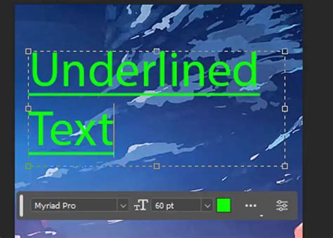 How To Underline Text In Photoshop With Pictures