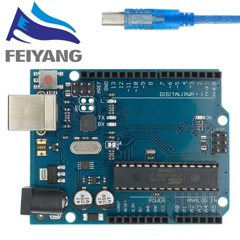 Dip Uno R3 Rev3 V3 Atmel Atmega328P Compatible Card Plug And Play No