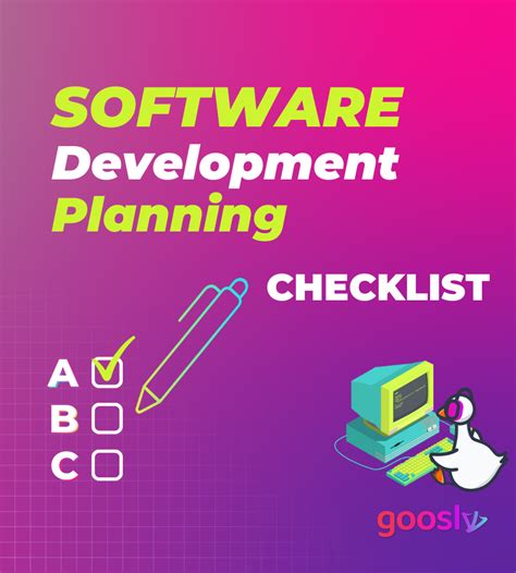 the ultimate checklist for software development planning