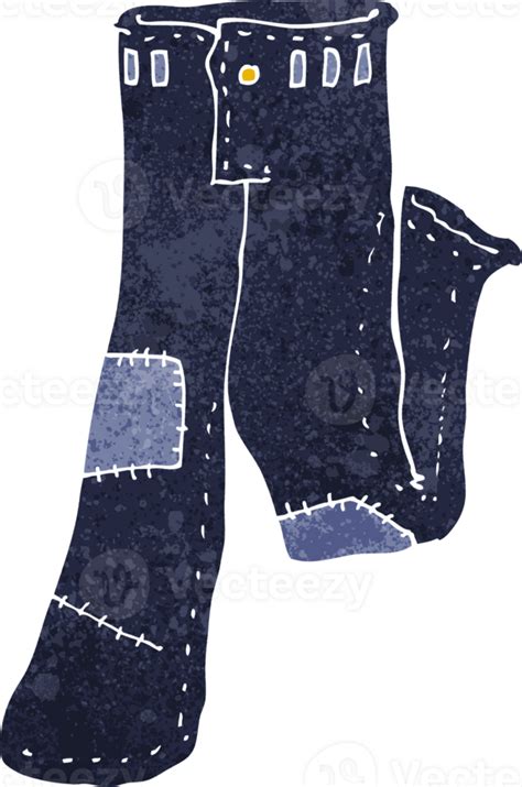 Cartoon Patched Old Jeans 45149557 Png