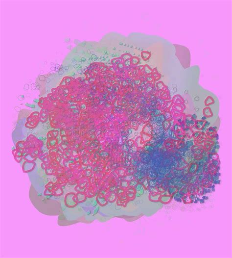 Artistic Blended Messy Shapes Background Pattern Abstract Wallpaper Web Digital And Creative