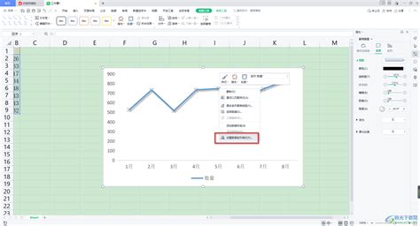 Wps Excel折线图节点形状如何更改？ Wps Excel修改折线图节点形状的方法 极光下载站