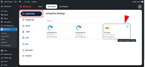 Cloudflare Turnstile Integration Bit Form