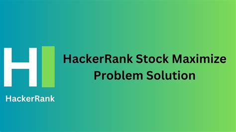 Hackerrank Stock Maximize Problem Solution Thecscience