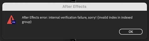 What Is An Internal Verification Error Invalid Indexed Group R