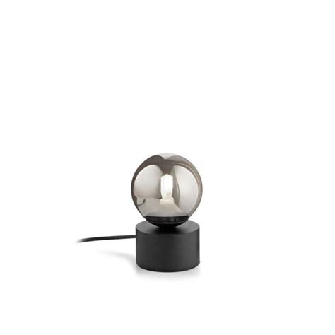 Perlage Globe Table Lamp Black Inbuilt Switch Nondim By Debenhams