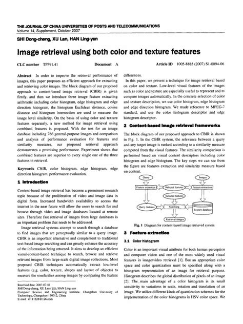 Image Retrieval Using Both Color And Texture Features Pdf