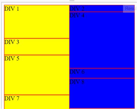 Html How To Make Divs Stack Without Spaces And Retain Order On Smaller Sizes In Bootstrap