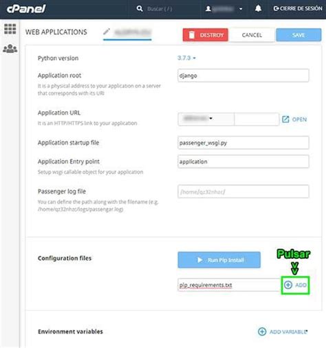 Cómo desplegar una aplicación Python en cPanel HostingMontevideo