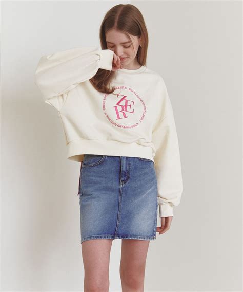 미니 데님 스커트 인디고