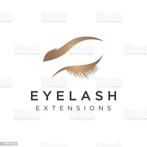 아름답고 고급스럽고 현대적인 여성의 속눈썹과 눈썹 로고 디자인 비즈니스 뷰티 살롱 메이크업 속눈썹 가게 로고 개념에 대한 스톡 벡터 아트 및 기타 이미지 Istock