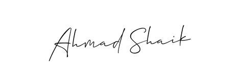 71 Ahmad Shaik Name Signature Style Ideas Excellent Electronic Sign